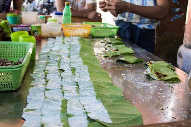 Betel Nut Chew and a Red Mouth in Myanmar